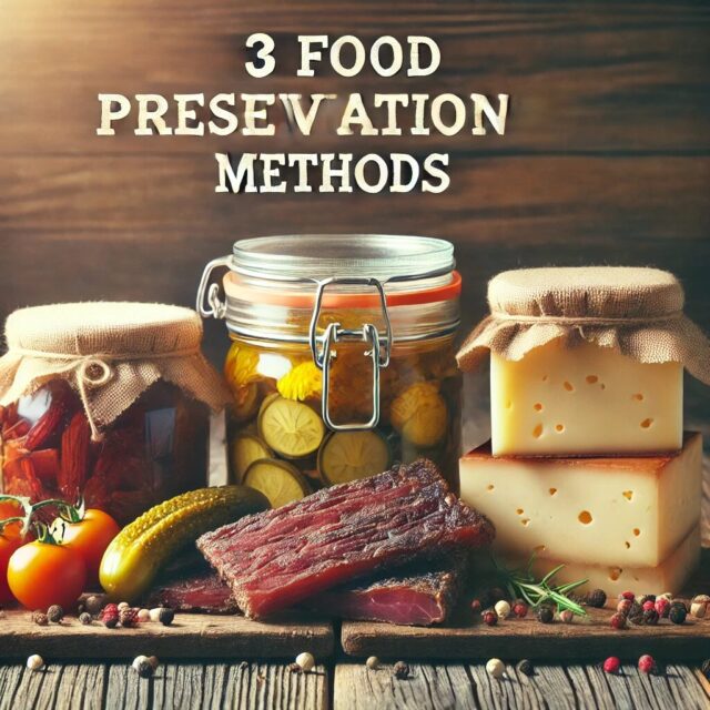 3 Food Preservation Methods | episode 269 - Survivalpunk